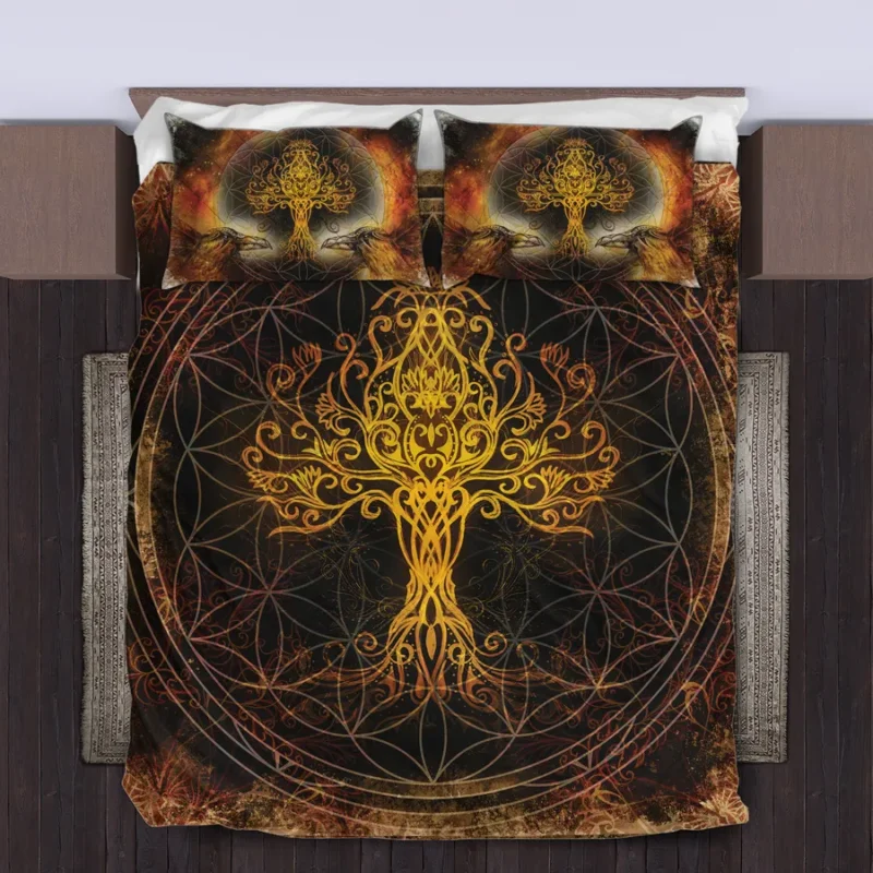 Viking Quilt Bedding Set – Art Tree of Life Timeless Harmony
